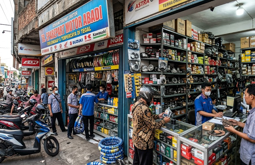 6 Toko Sparepart Motor Terlengkap di Tegal, Jadi Langganan Bengkel dan ...