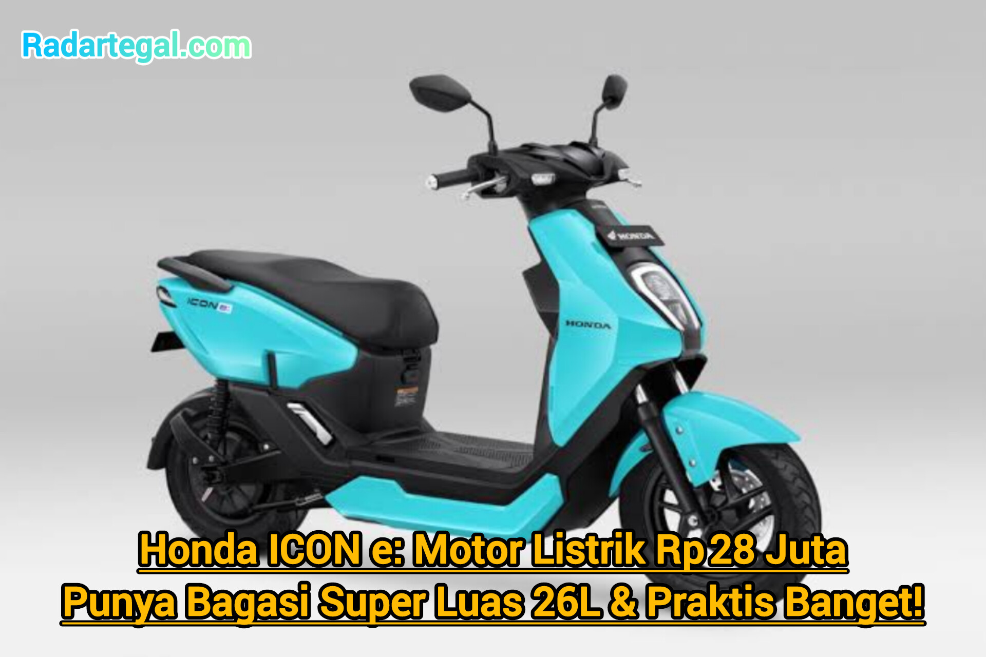 Honda ICON e: Motor Listrik Rp 28 Juta dengan Bagasi Super Luas 26L ...