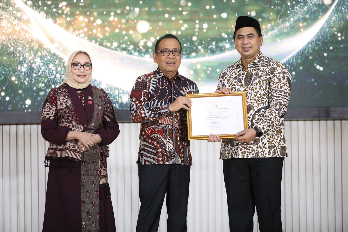 Jateng Raih Penghargaan Provila Provinsi Layak Anak, 4 Tahun Berturut-turut